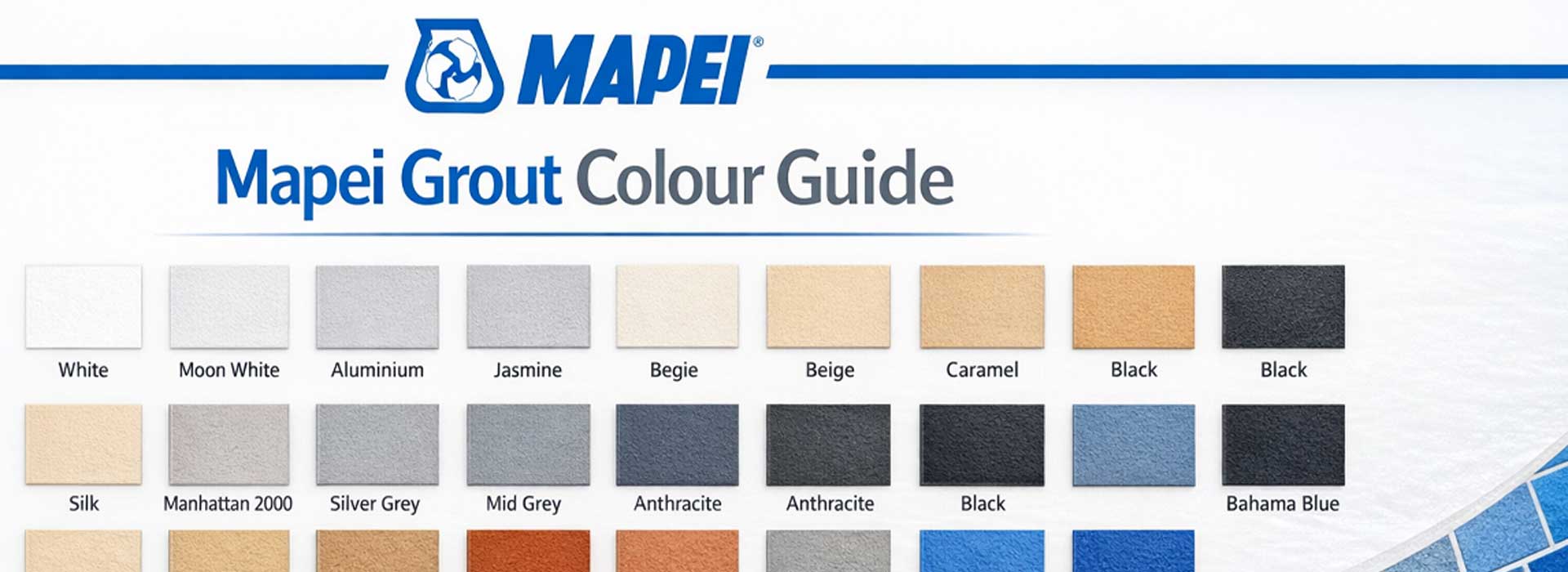 Mapei Grout Colours – Full Colour Chart & Matching Guide | Tile Experience